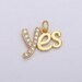 1pc Gold Plated Yes Charm, Yes Pendant Charm, Gold Plated Charm, for ...