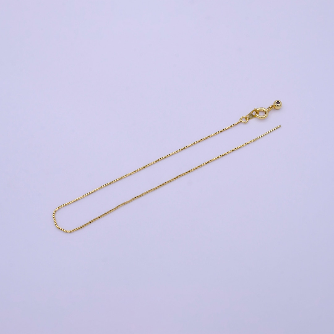 Fine 24k Gold Filled Chain Necklace, Adjustable Gold Chain, Fine Box ...