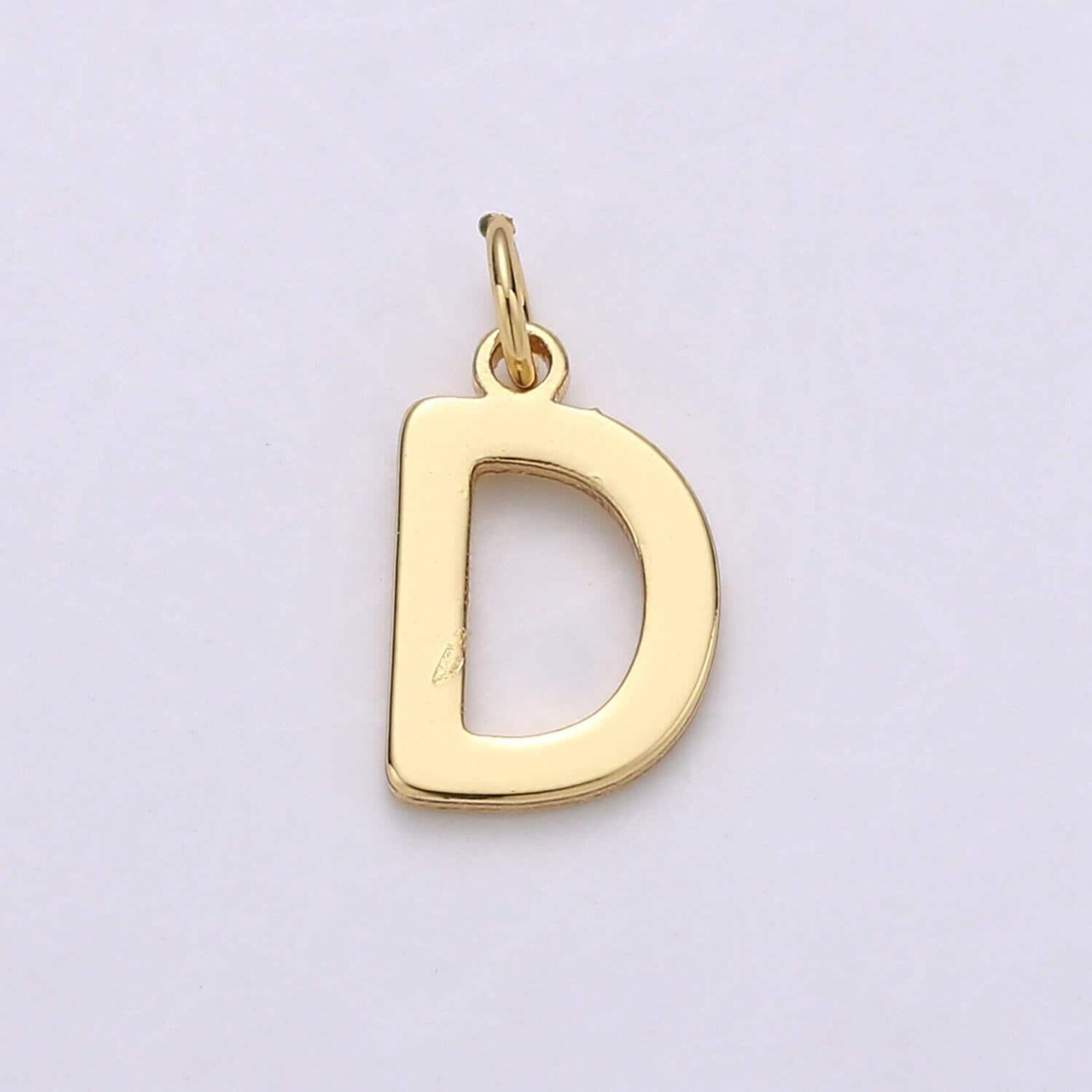 14k Gold Filled Personalized Initial Charm Initial Pendant, Letter ...