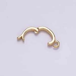 14k Gold Filled Hinged Pull Clasp Charm Bail Necklace Enhancer Bail ...