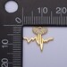 Heartbeat Pulse Gold Charm 24k Gold Plated Over Brass Electrocardiogram ...