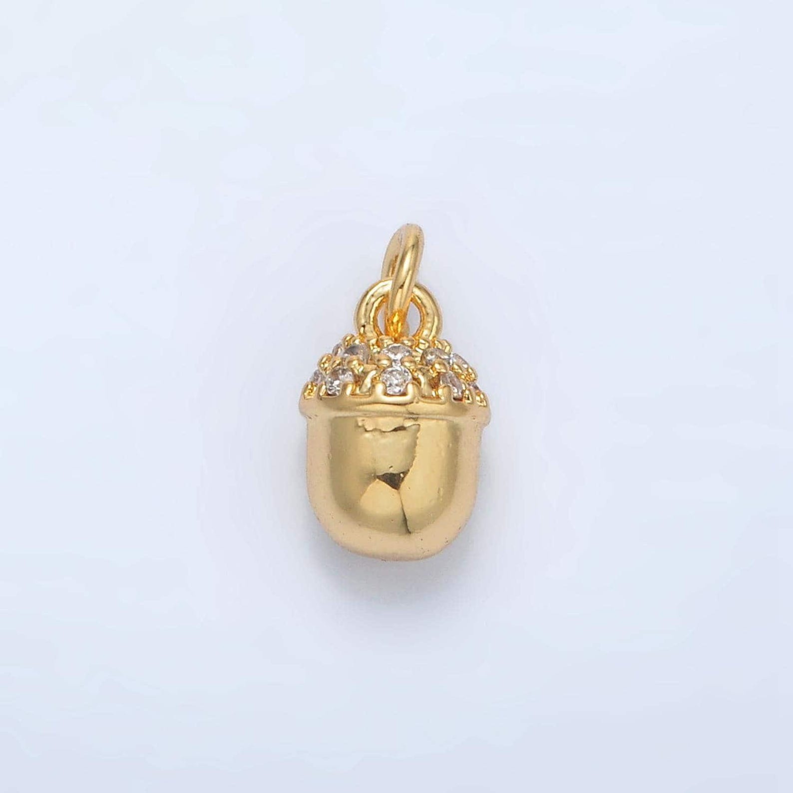 Mini Oak Tree Fruit Charm, Chipmunk's Fruit Pendant Acorn Gold Charm ...