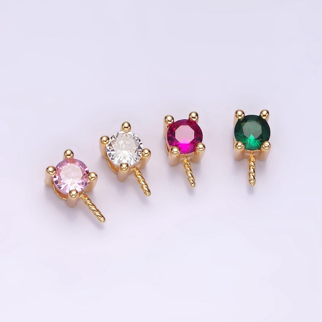 Gold Peg Bail Caps for Half Drilled Pearls and Beads Gold Tone Bead ...