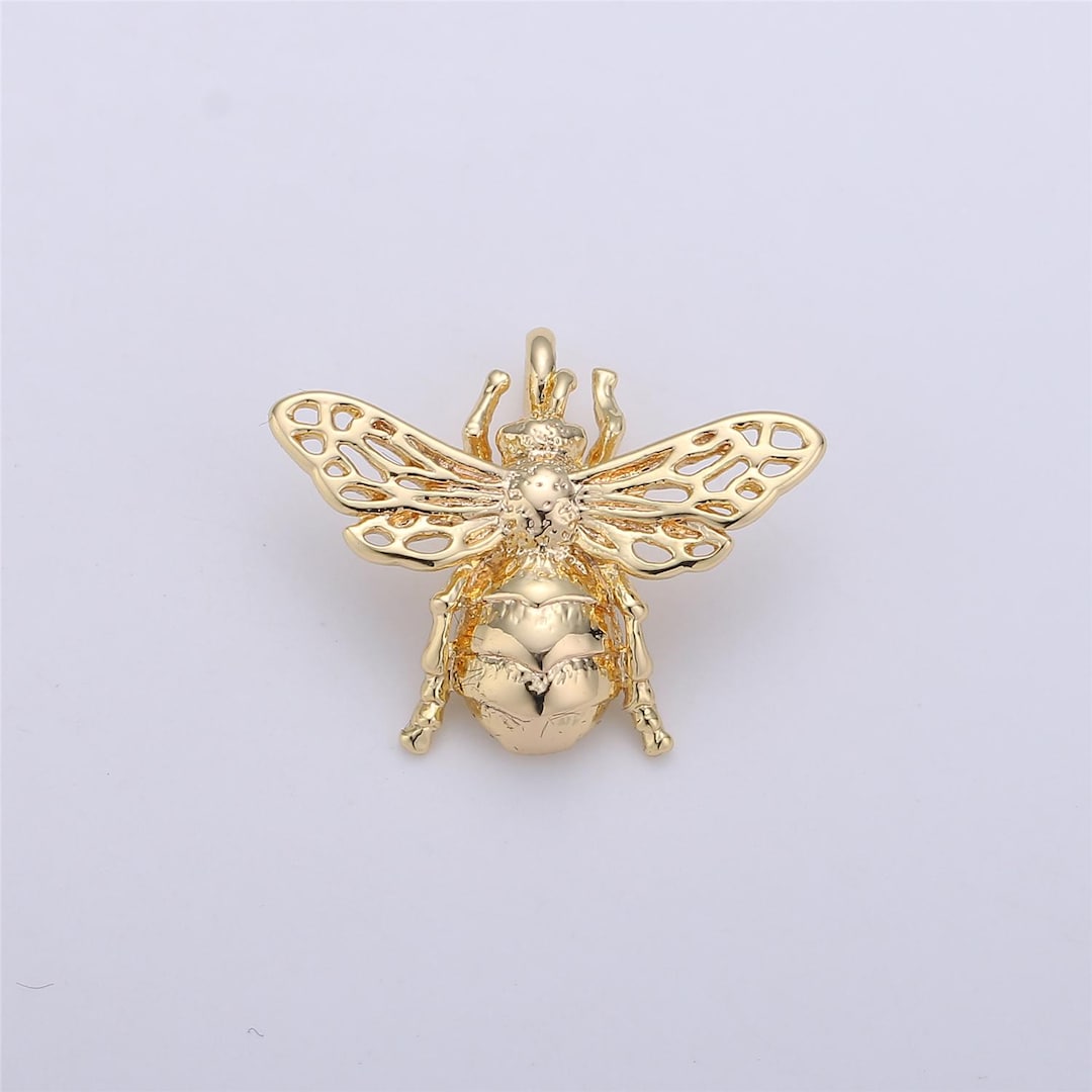 Dainty Bee Charms Gold Filled Insect Charm for Necklace Bracelet | C ...