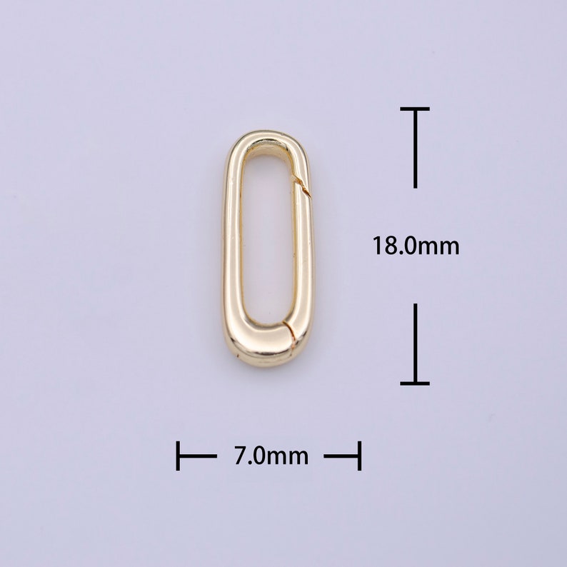 Spring Gate Clasp Brass Oval Gate Push Clasp Spring Gate - Etsy