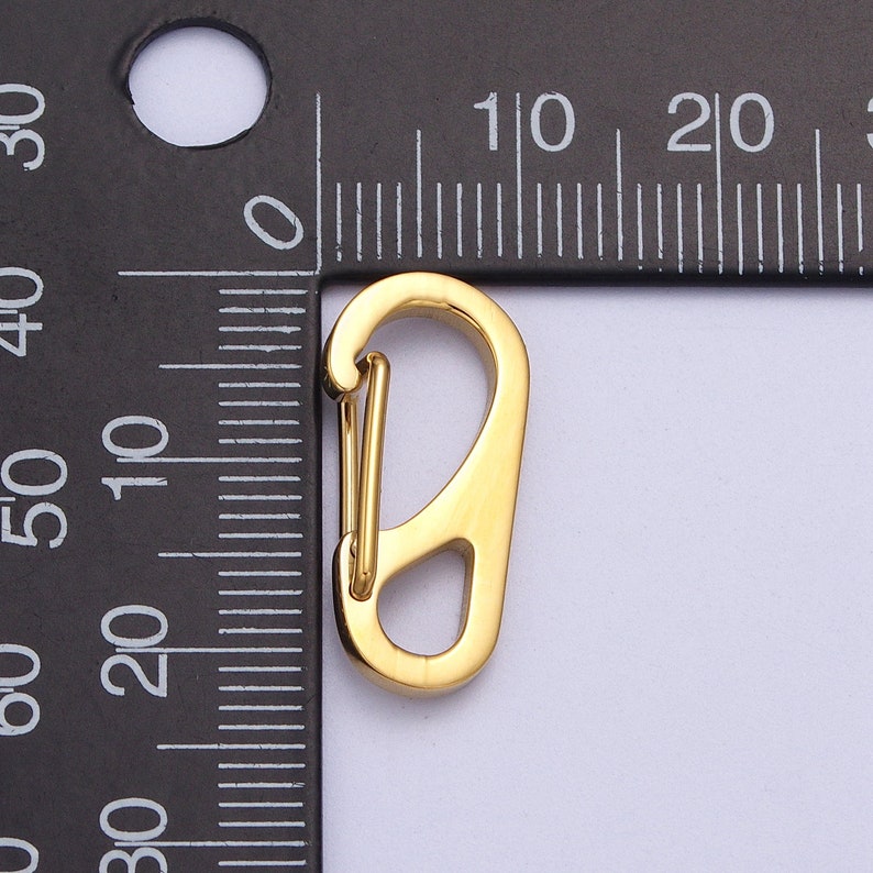 Gold Oval Spring Gate Snap Hook Stainless Steel Silver Purse - Etsy