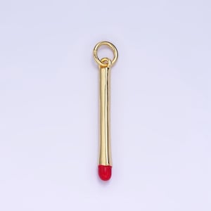 Matchstick Charm Enamel Colored Tip Matches Pendant for Earring ...