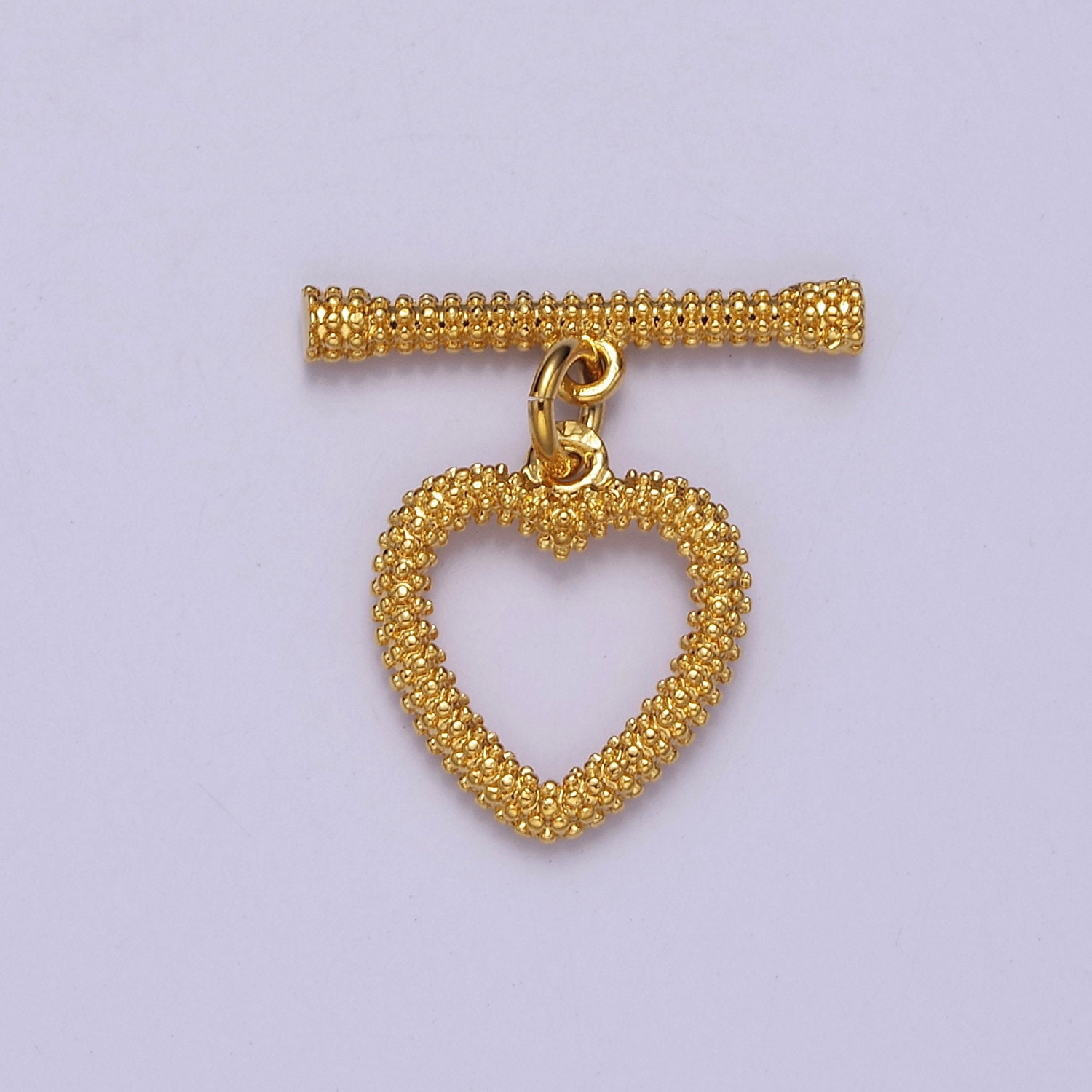 Heart Toggle Clasp Connector 24k Gold Filled Toggle Clasp - Etsy