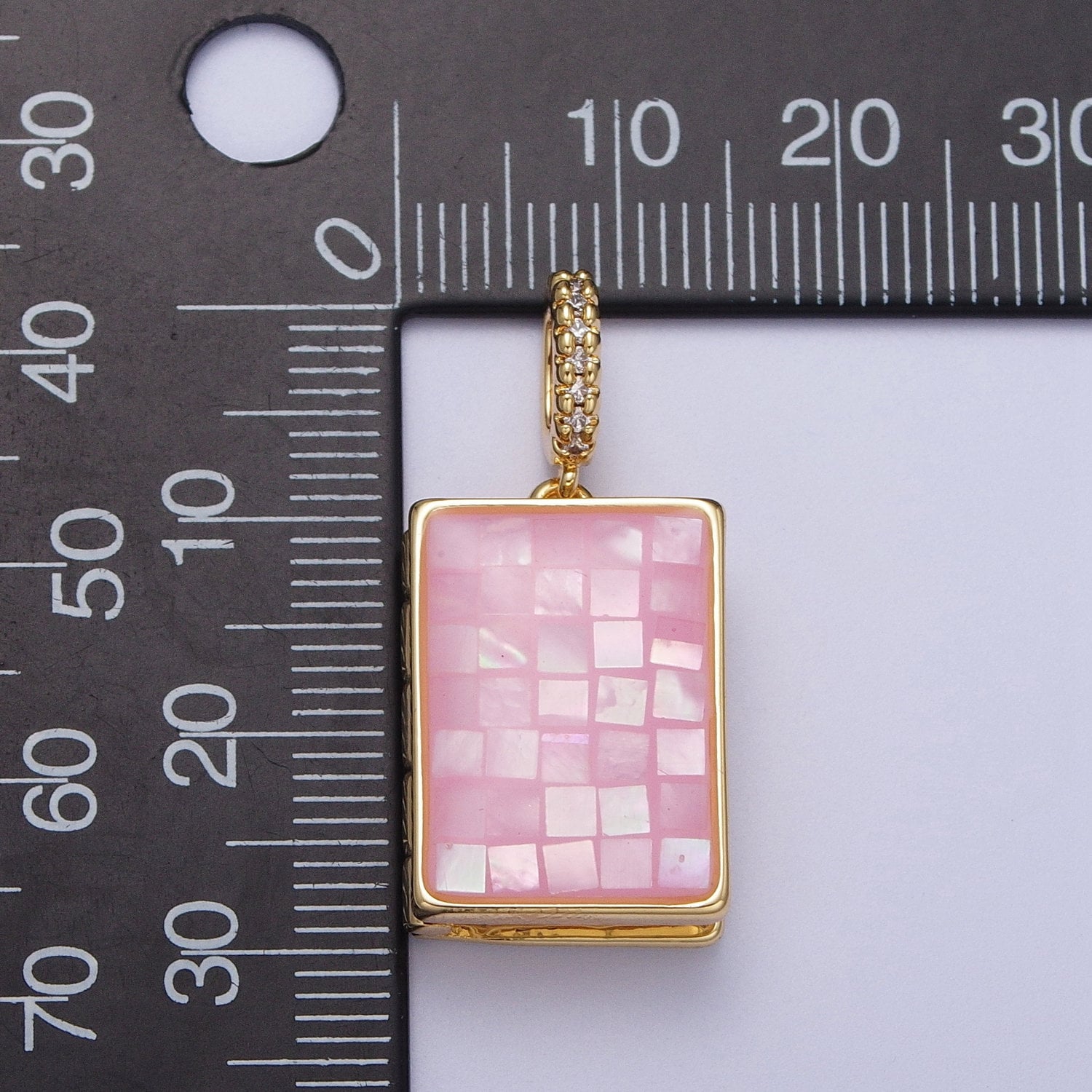 Gold Square Locket Pendant Lady Guadalupe Charm Marian Cross - Etsy