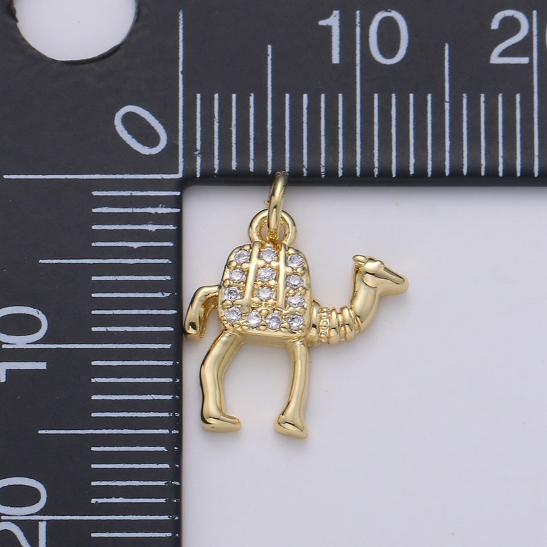 Gold Camel Charm 14k Gold Camel Pendant Arabian Desert - Etsy