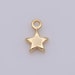 24K Gold Filled Mini Shooting Star Color Cubic Zirconia - Etsy