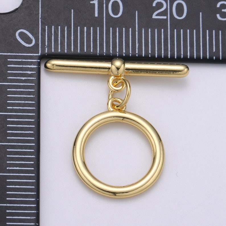 1x 24K Gold Toggle Clasp With Jump Ring Chose Color-gold Rose | Etsy