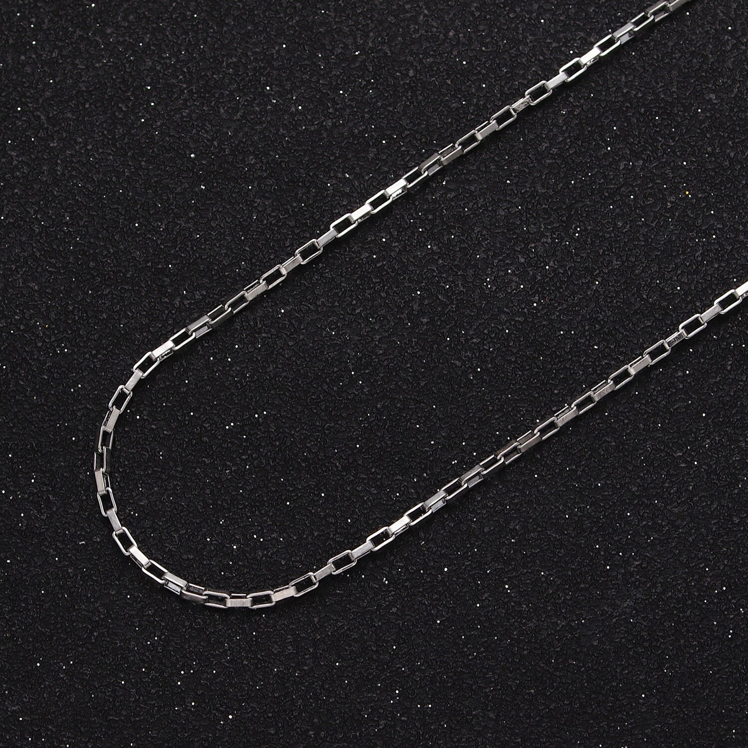 24K White Gold Filled 1.5mm Rectangular Long Box Paperclip - Etsy