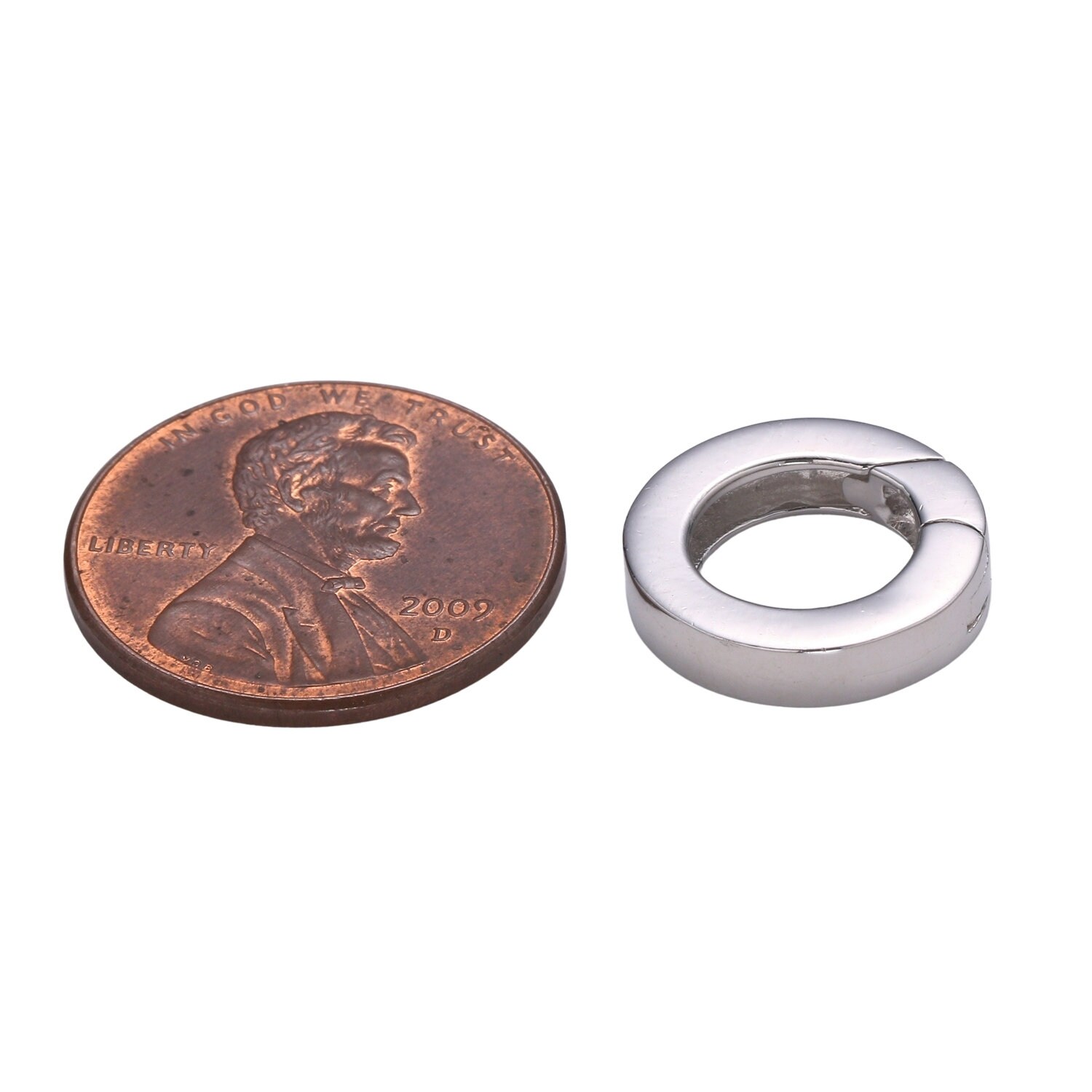 1 Pc 925 Sterling Silver Spring Gate Ring 13.7mm Push Gate | Etsy