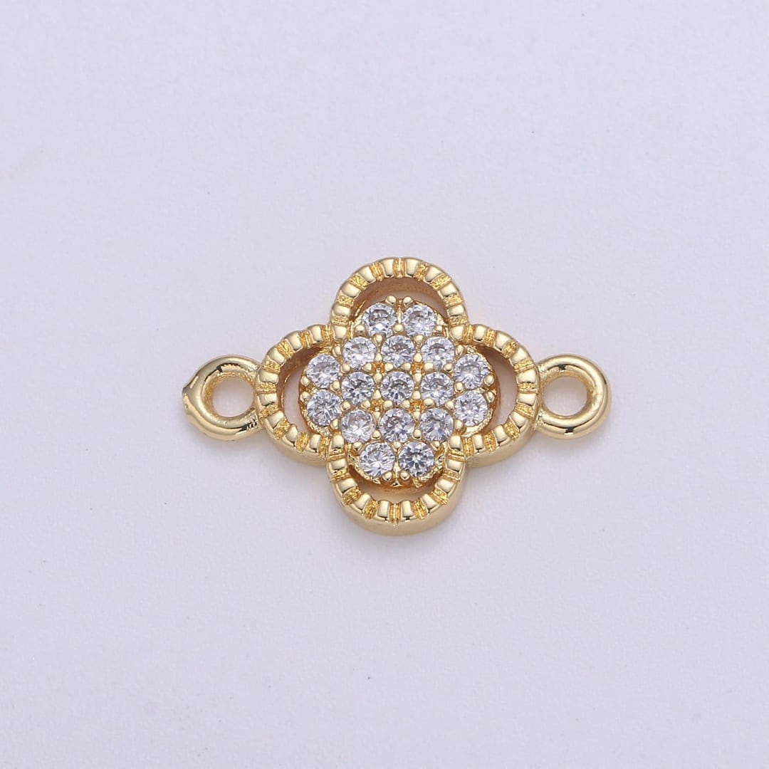 14k Gold Filled Connectors, Lucky Charm Connector Cubic Jewelry Craft ...