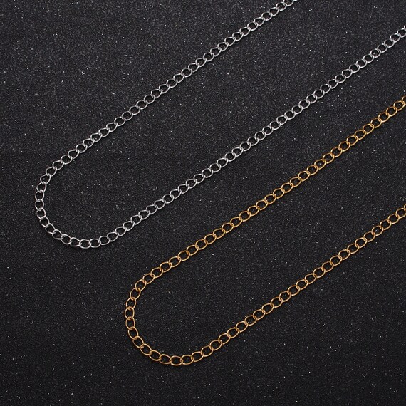 24K Gold Filled Cable Thin Rolo Curb Bulk Chain 2.9mm Gold & - Etsy