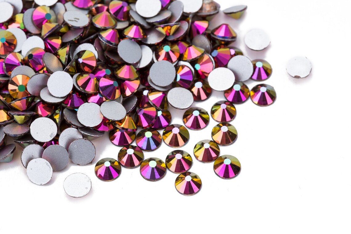 1440 or 288 Crystal Dark Rainbow Rhinestones Peacock loose | Etsy