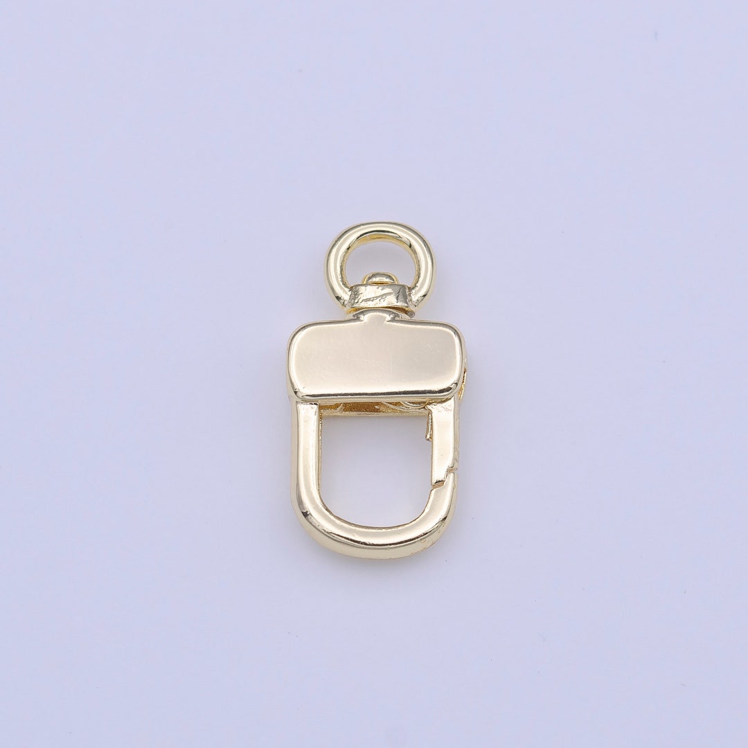 Small Gold Plated Parrot Clasp Charm Pendant Basic Component Clasp ...