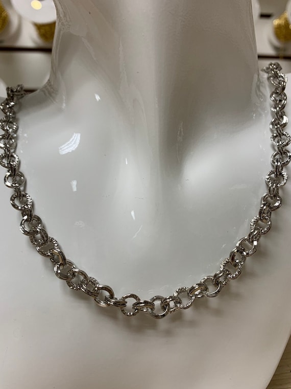 White Gold Rolo Cable Chain by Yard Rolo Cable Chain - Etsy