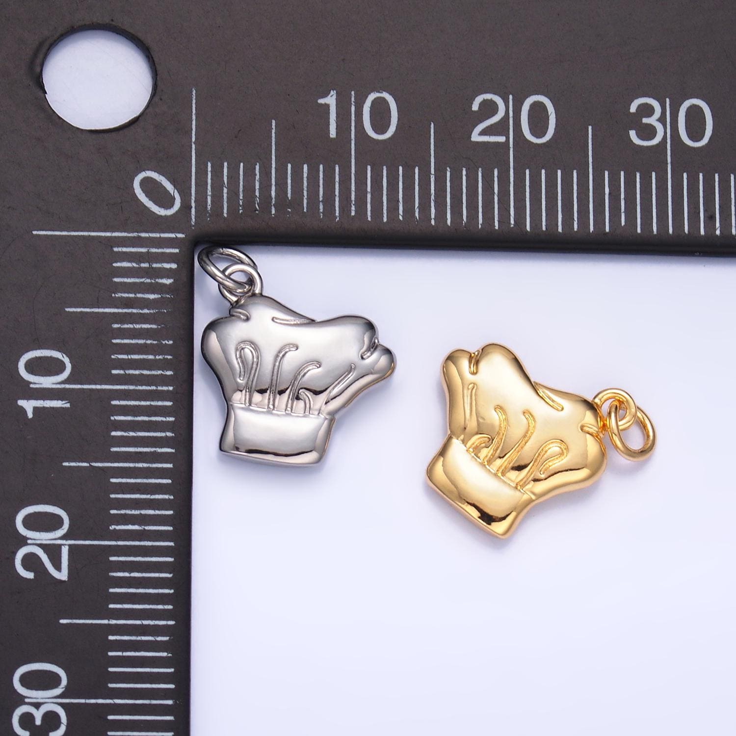 Mini Chef Hat Charm for Charm Bracelet Necklace Earring Component ...