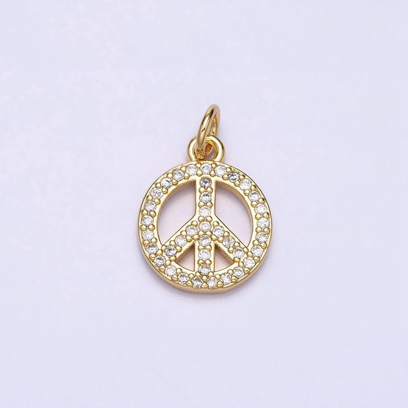 2 Peace Charm - Etsy