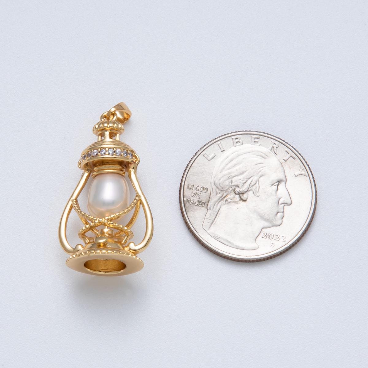 18k Gold Filled Camping Lantern Charm Small Charm for Travel, Girl ...