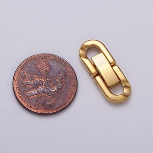 Stainless Steel Fold Over Clasps Extender Clasp Closure Gold End Caps ...