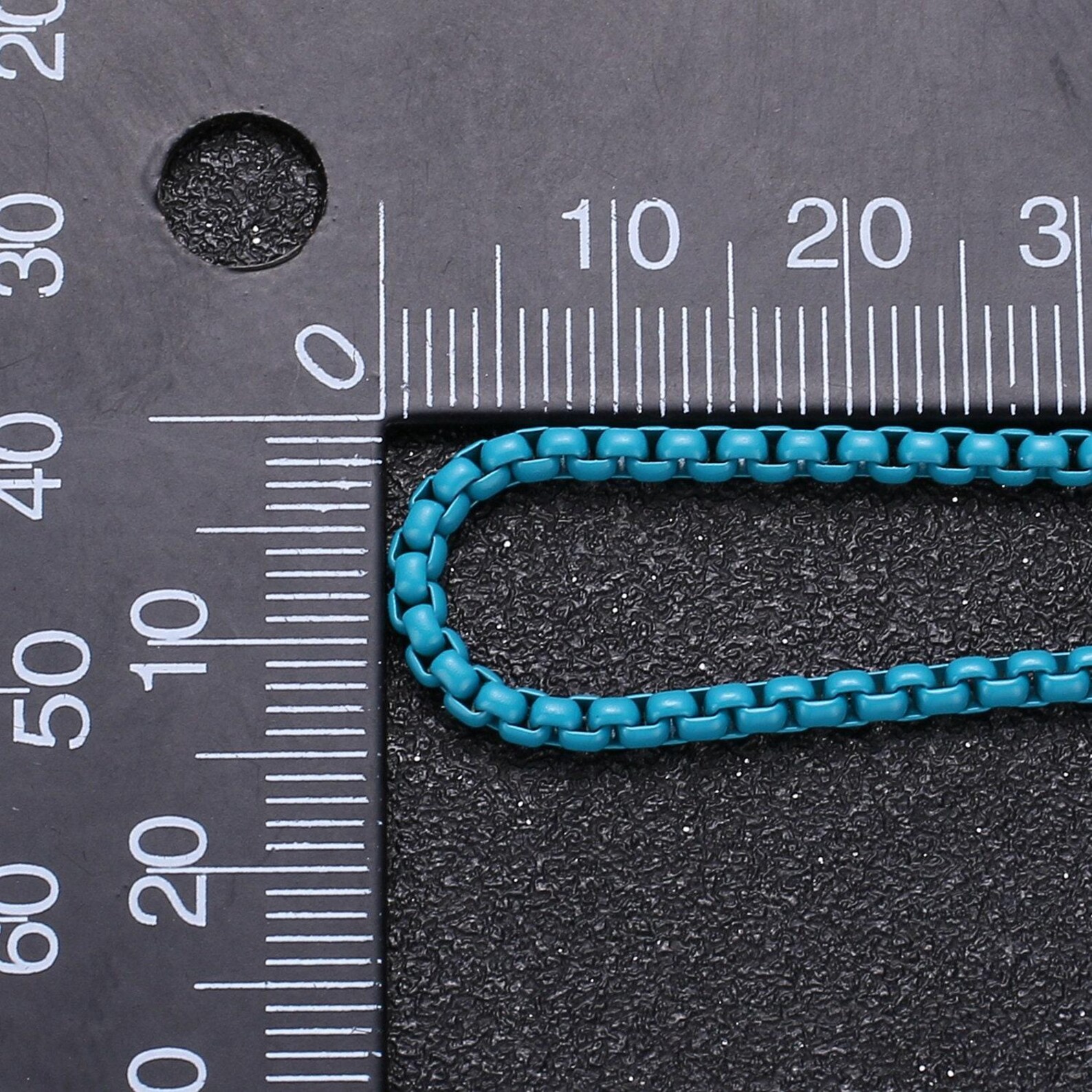 Black, Navy Blue, Lime Green Color Fancy Enamel Link Rolo Cable Chain ...
