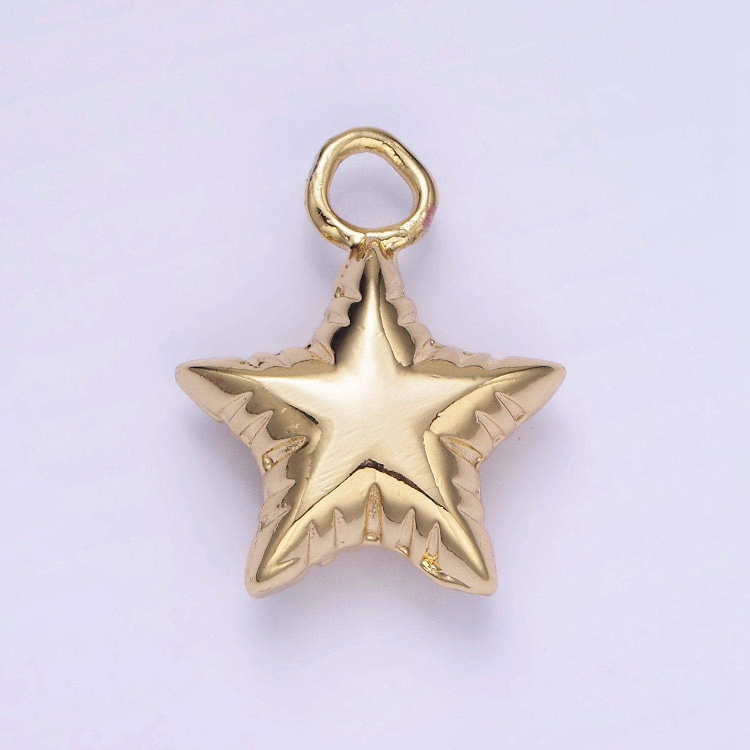 Mini Star Balloon Charm 14k Gold Filled Celestial Bubble Pendant | W ...