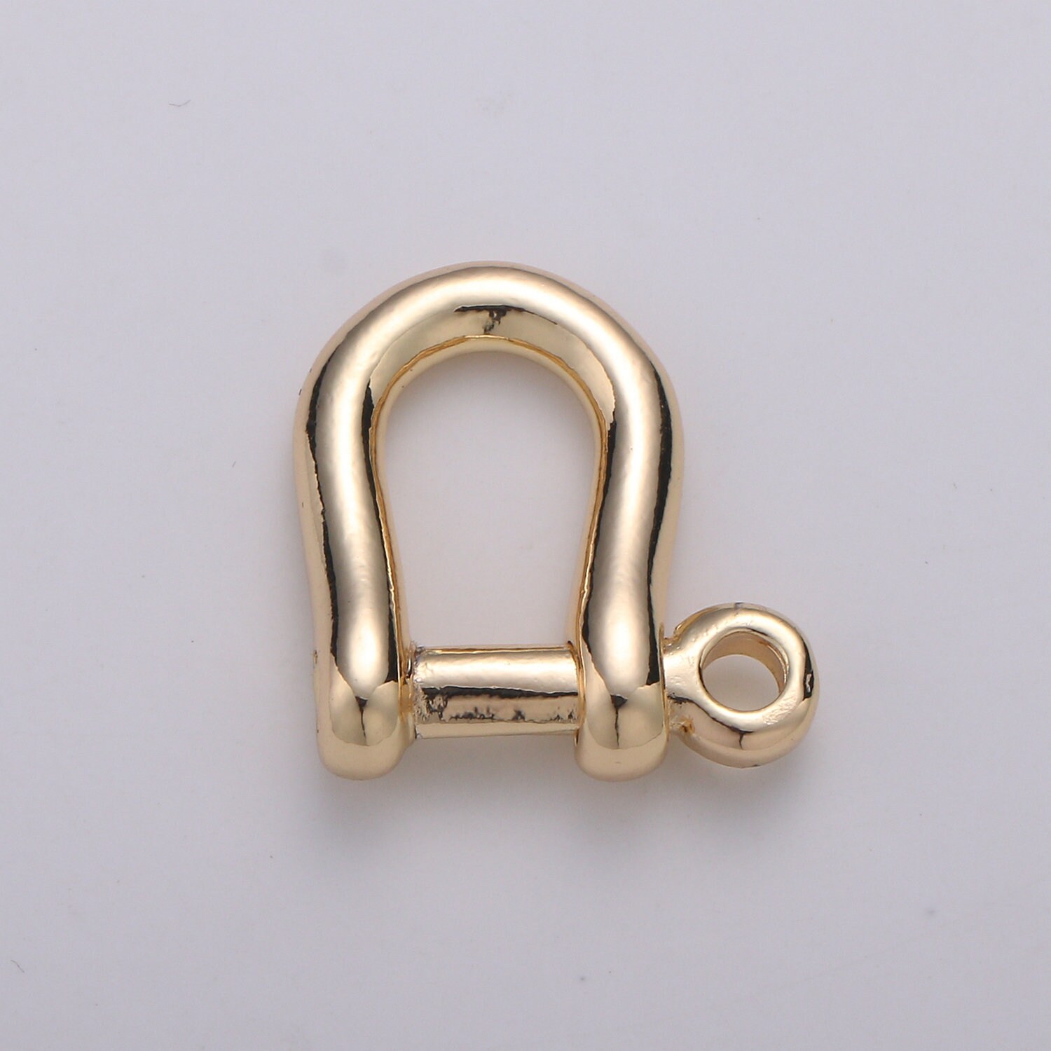 1pc 18K Gold Buckle Clasp Horse Shoe Screw Clasp U Shape - Etsy