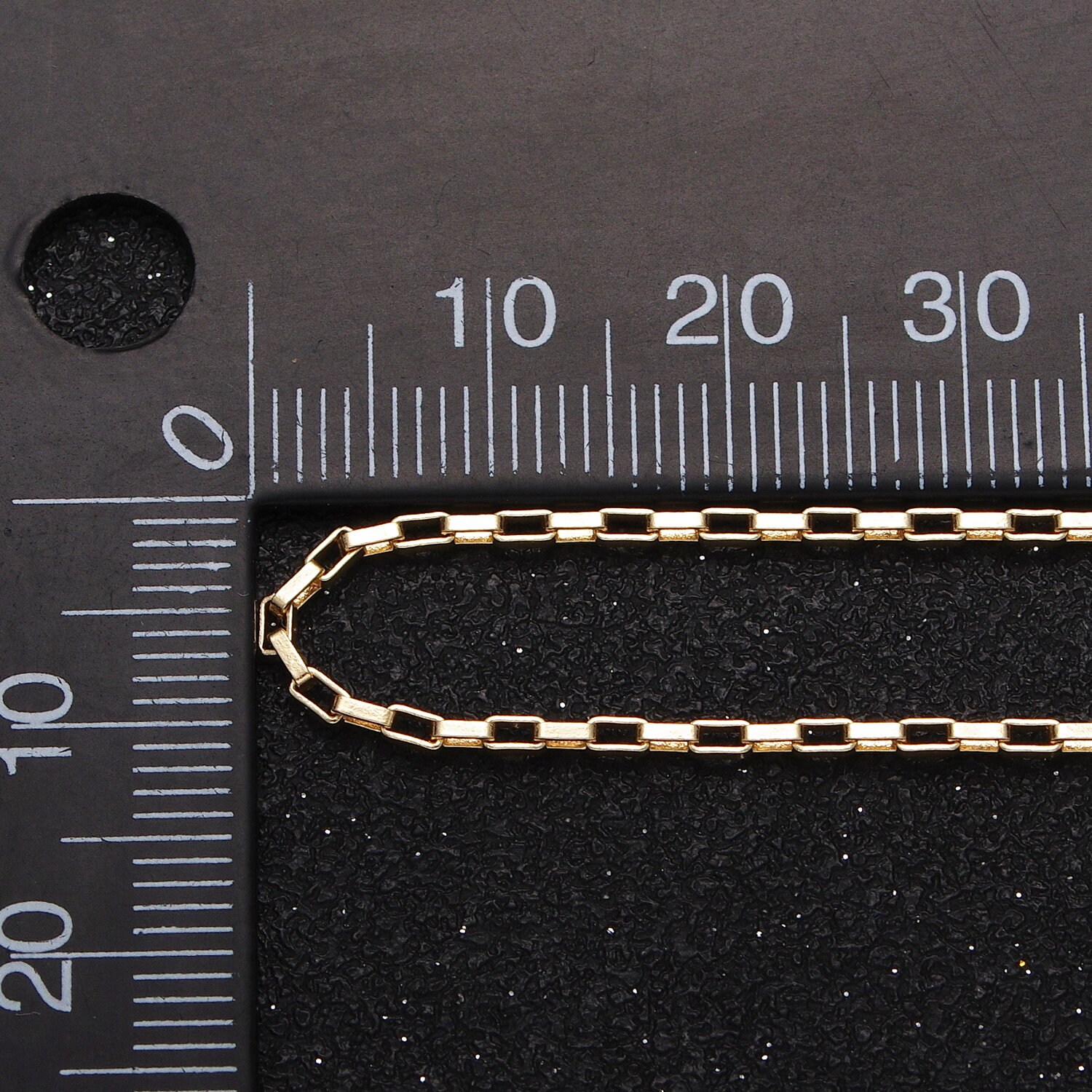 24K White Gold Filled 1.5mm Rectangular Long Box Paperclip - Etsy