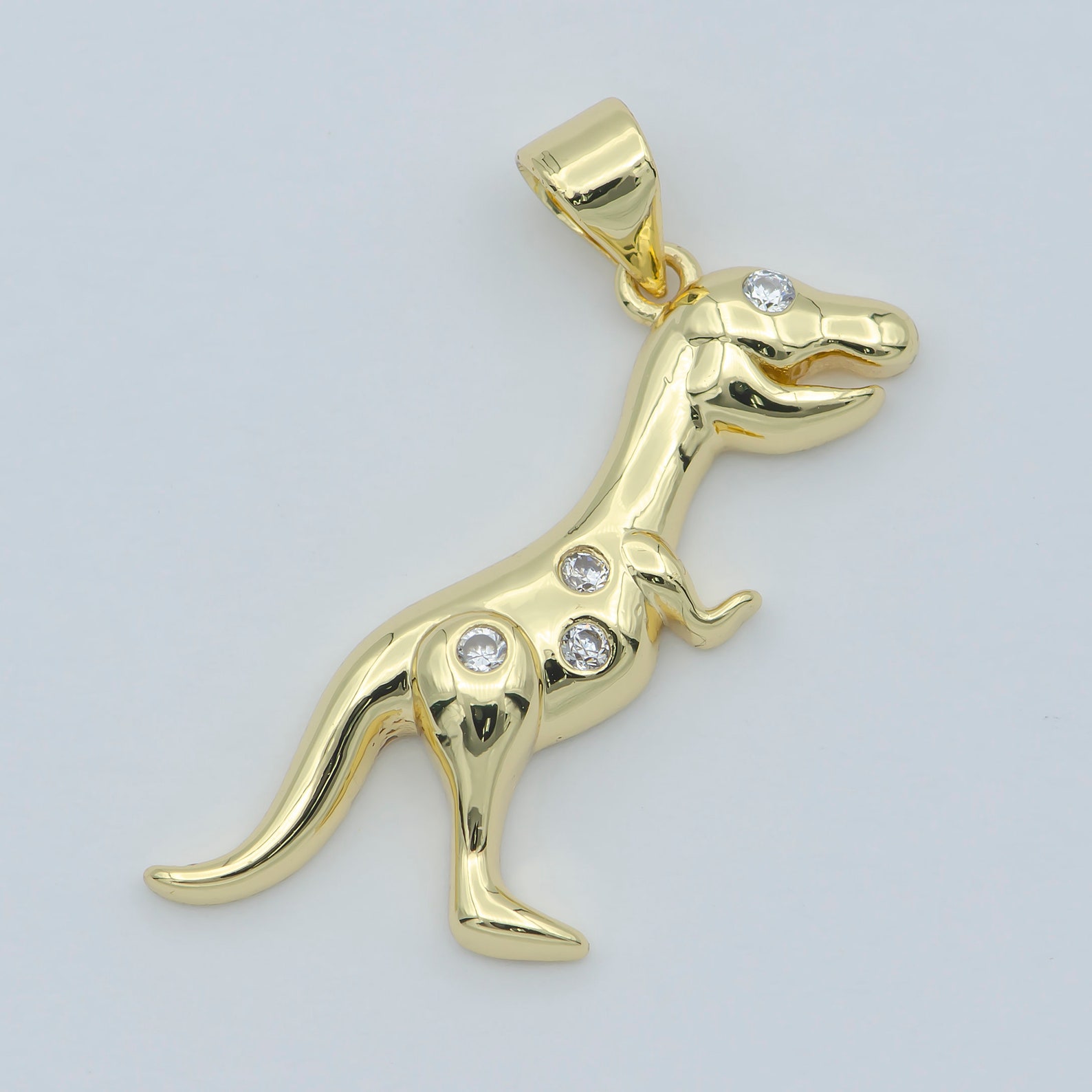 Dainty Gold T-rex Dinosaur Charms Silver Tyrannosaurus Rex - Etsy