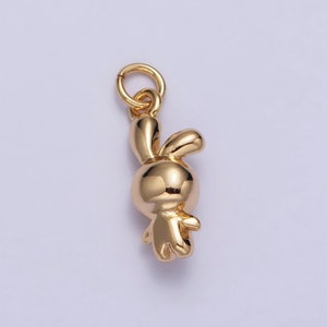 Dainty Gold Rabbit Charm for 2023 Chinese New Year Animal Sign Jewelry ...