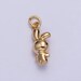 Dainty Gold Rabbit Charm for 2023 Chinese New Year Animal Sign Jewelry ...