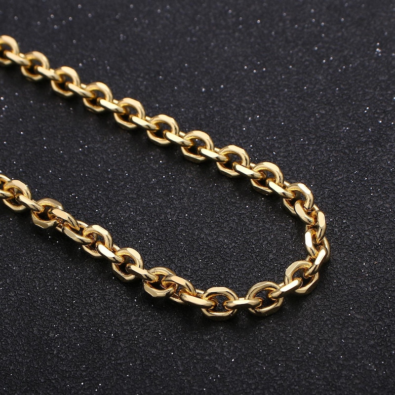 Heavy Rolo Gold Necklaces - Etsy