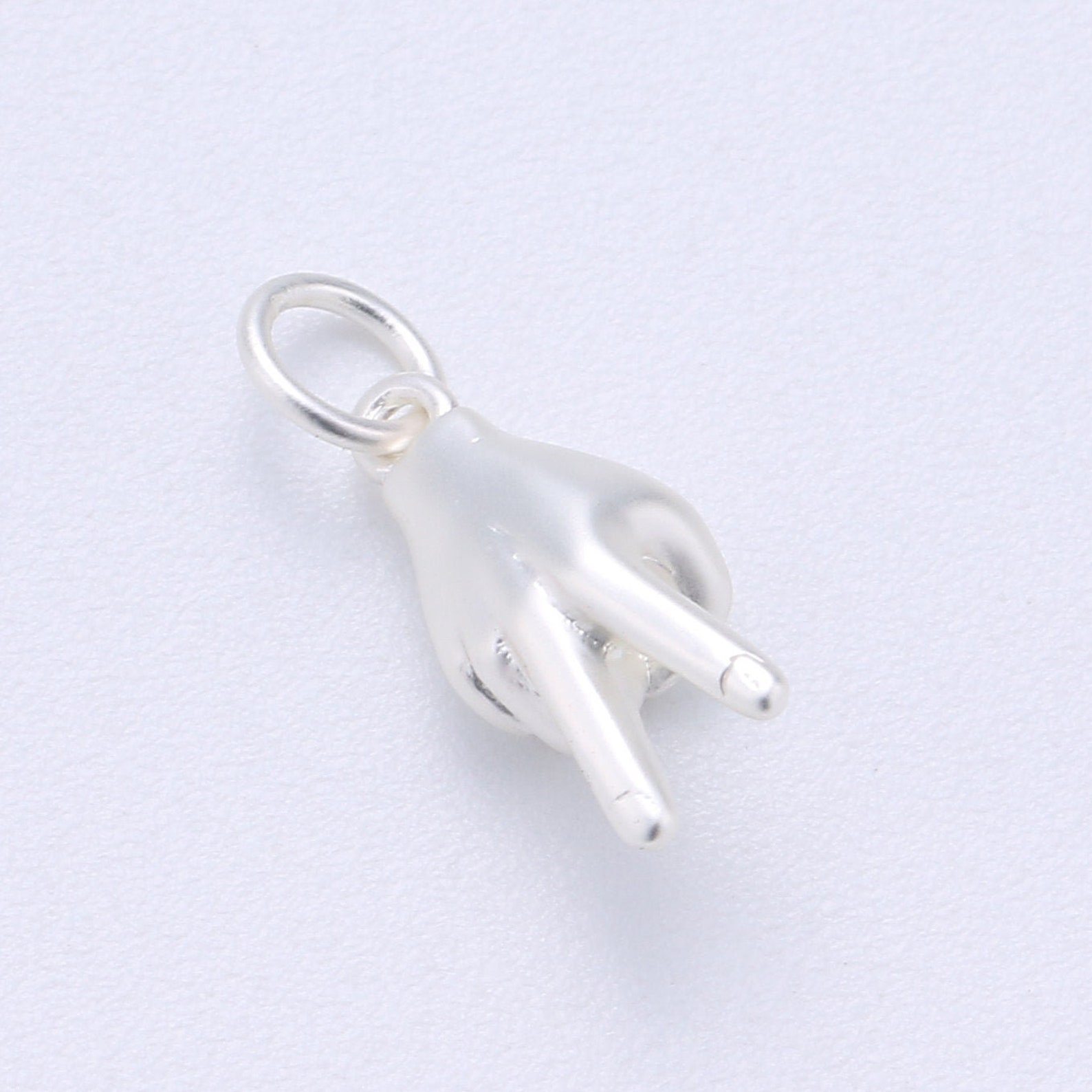 Peace Sign Hand Symbol Charm Unique Gold Fill Peace Sign for - Etsy