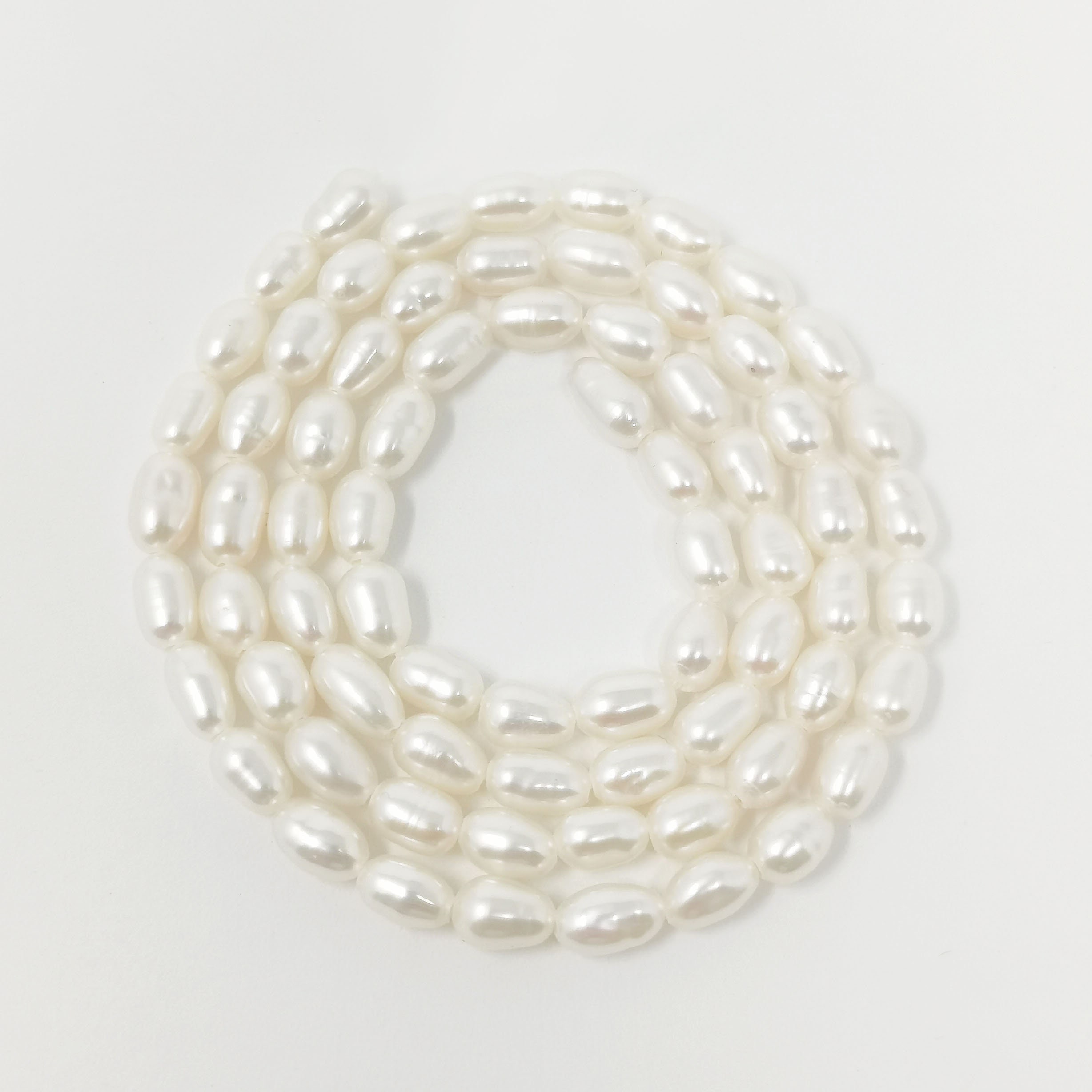 Tiny Natural White Oval Rice Freshwater Pearl Beads Great - Etsy