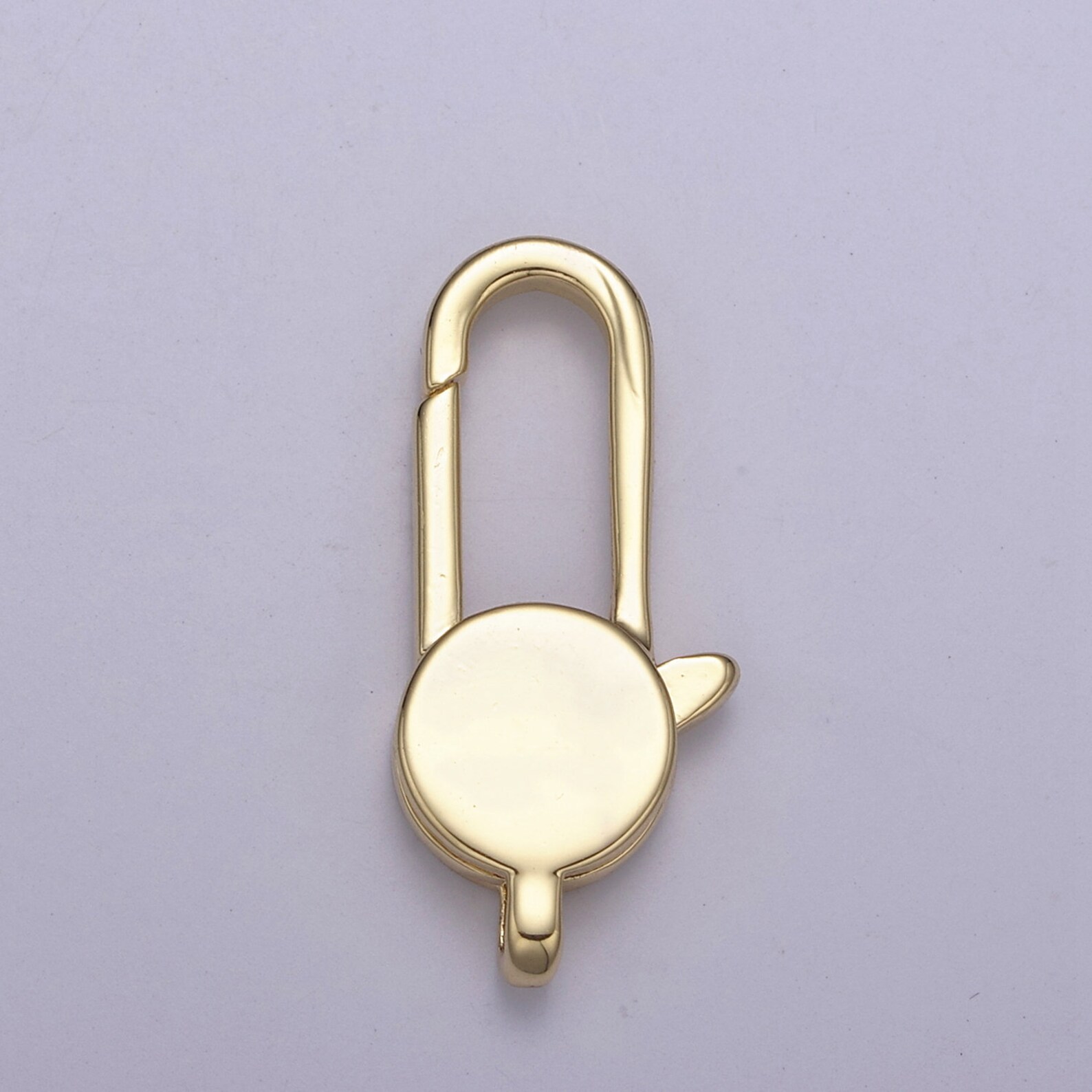 Long 14K Gold Filled / Silver Oval Lobster Claw Clasp 25x11mm | Etsy