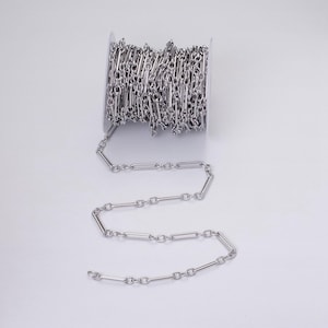 16k Gold Filled Figure Eight Figaro Chain, Silver Figure Eight Chain ...