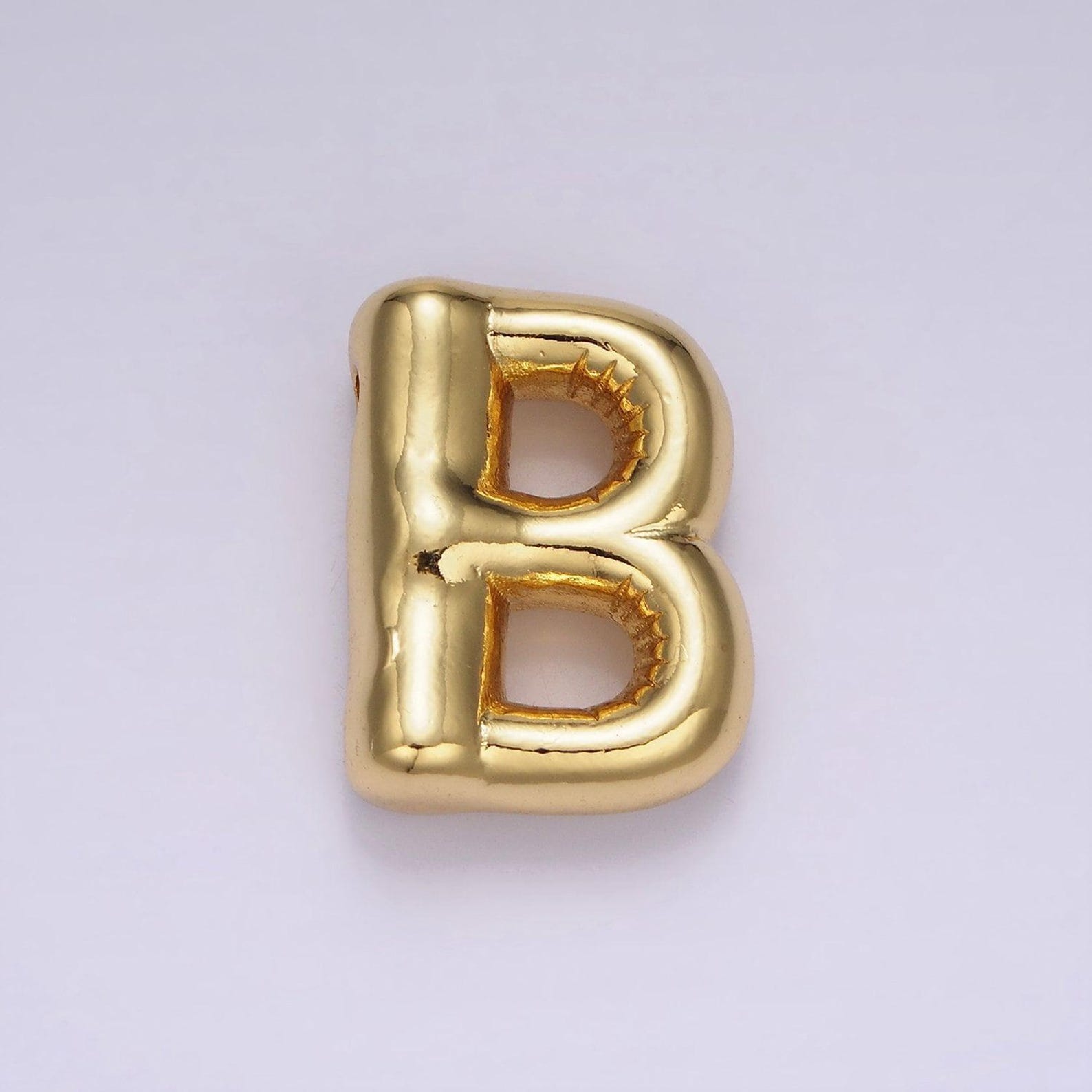 Gold Alphabet Charm Personalized Balloon Initial Letter Charm Necklace ...