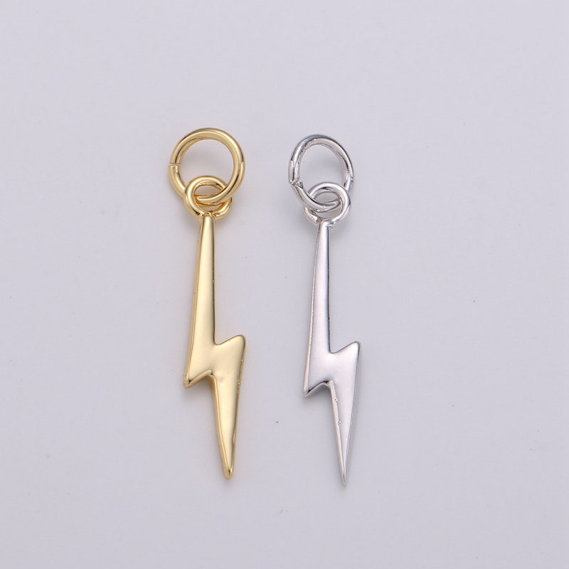 Lightning Charm - Etsy