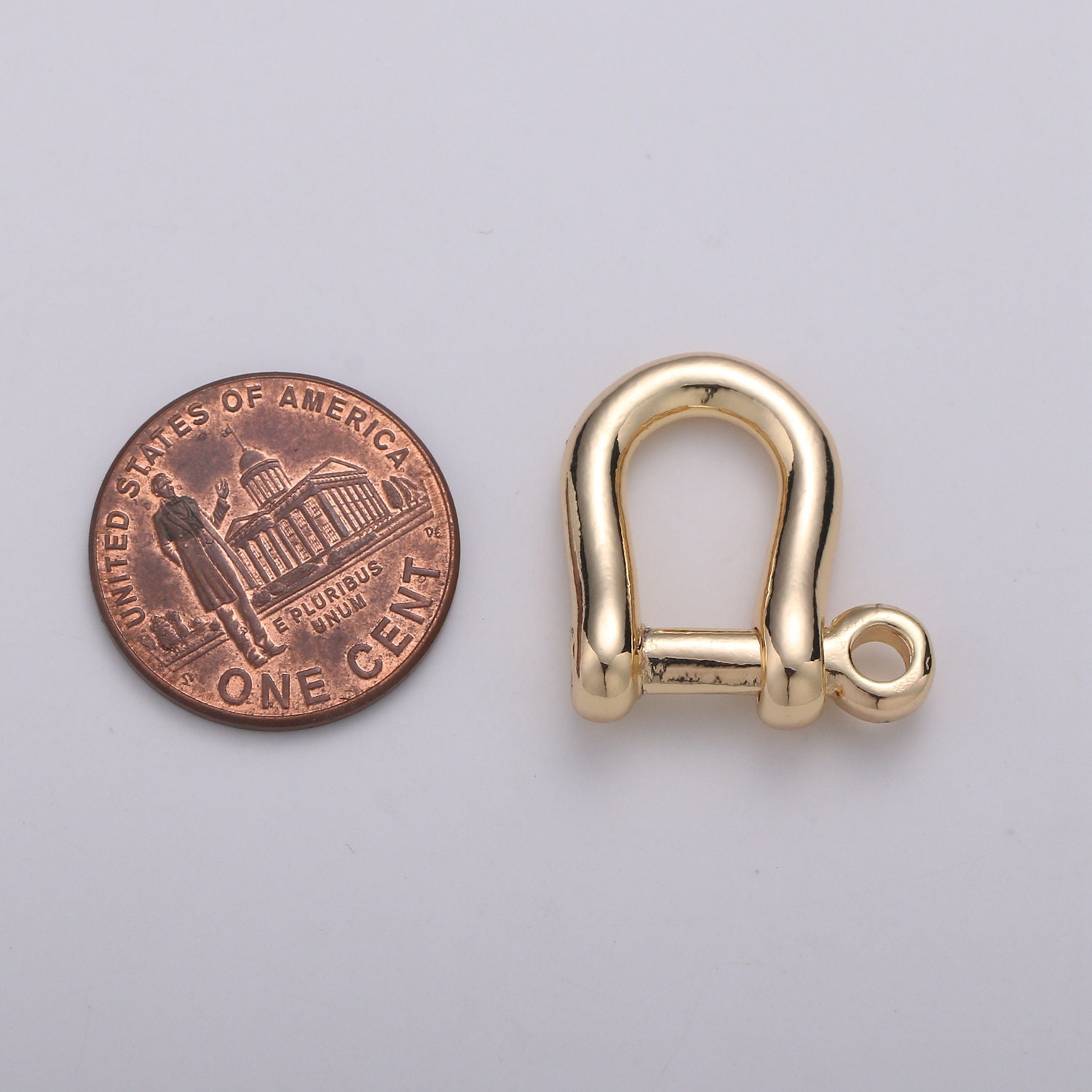 1pc 18K Gold Buckle Clasp Horse Shoe Screw Clasp U Shape - Etsy