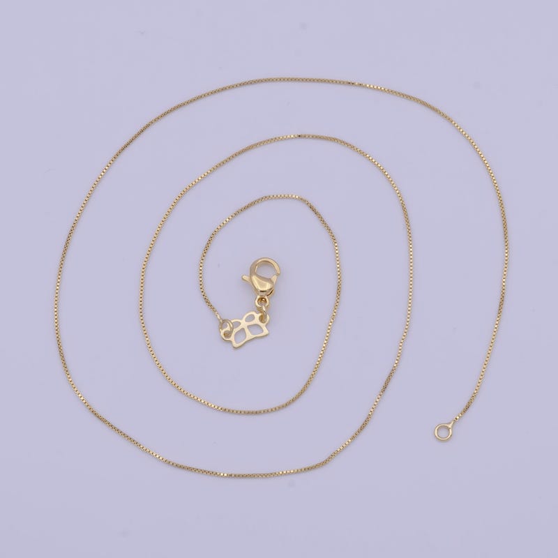 14 Inch Brass Box Chain - Etsy