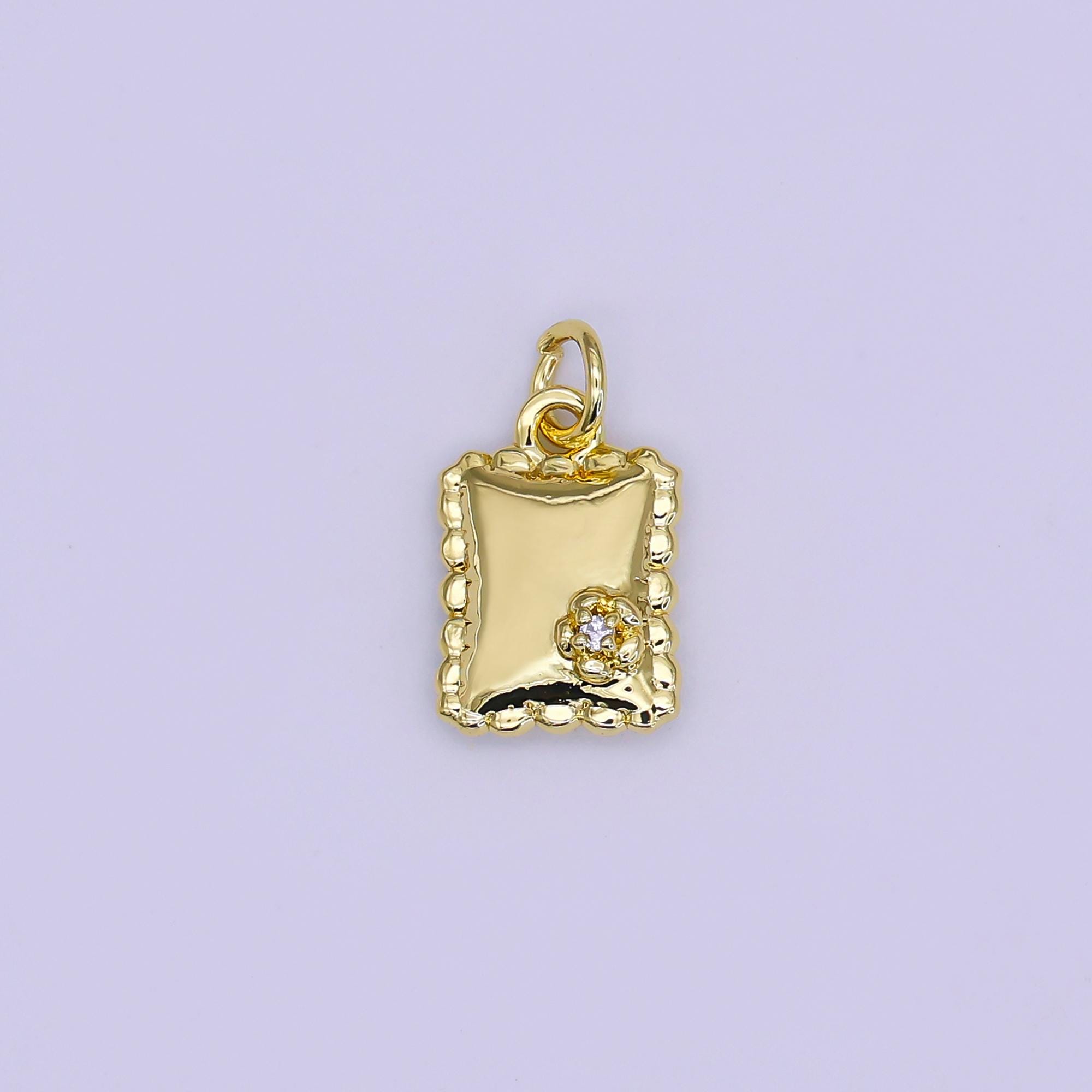 Mini 24K Gold Filled Pasta Charm Ravioli Italian Lover Pendant Foodie ...