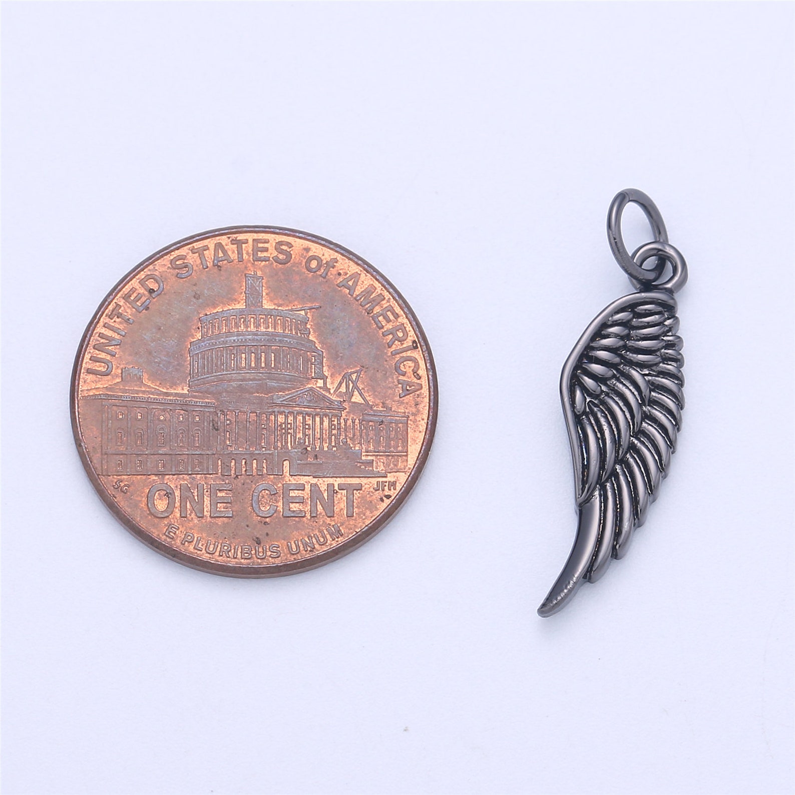 Small Angel Wing Charm Gold Angel Wing Charm Silver Wings | Etsy