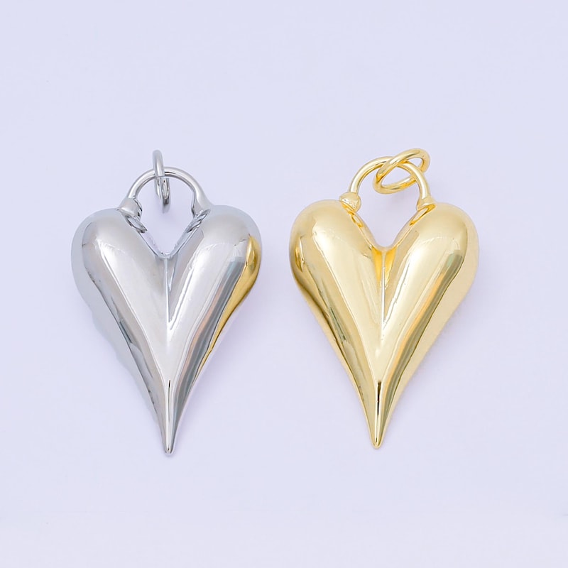 Puffy Hearts With Hole - Etsy