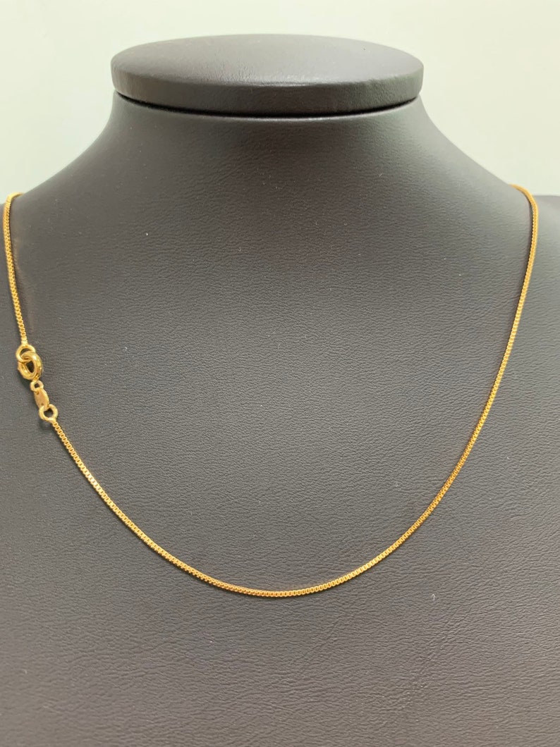 1pc 17.7'' Ready to Wear Gold Square Box Chain - Etsy