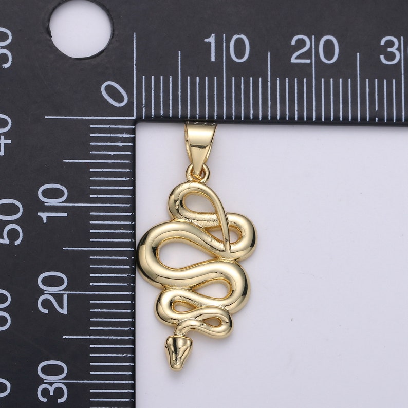1pc 14k Gold Snake Charm Gold Snake Pendentif Charm Charm - Etsy France