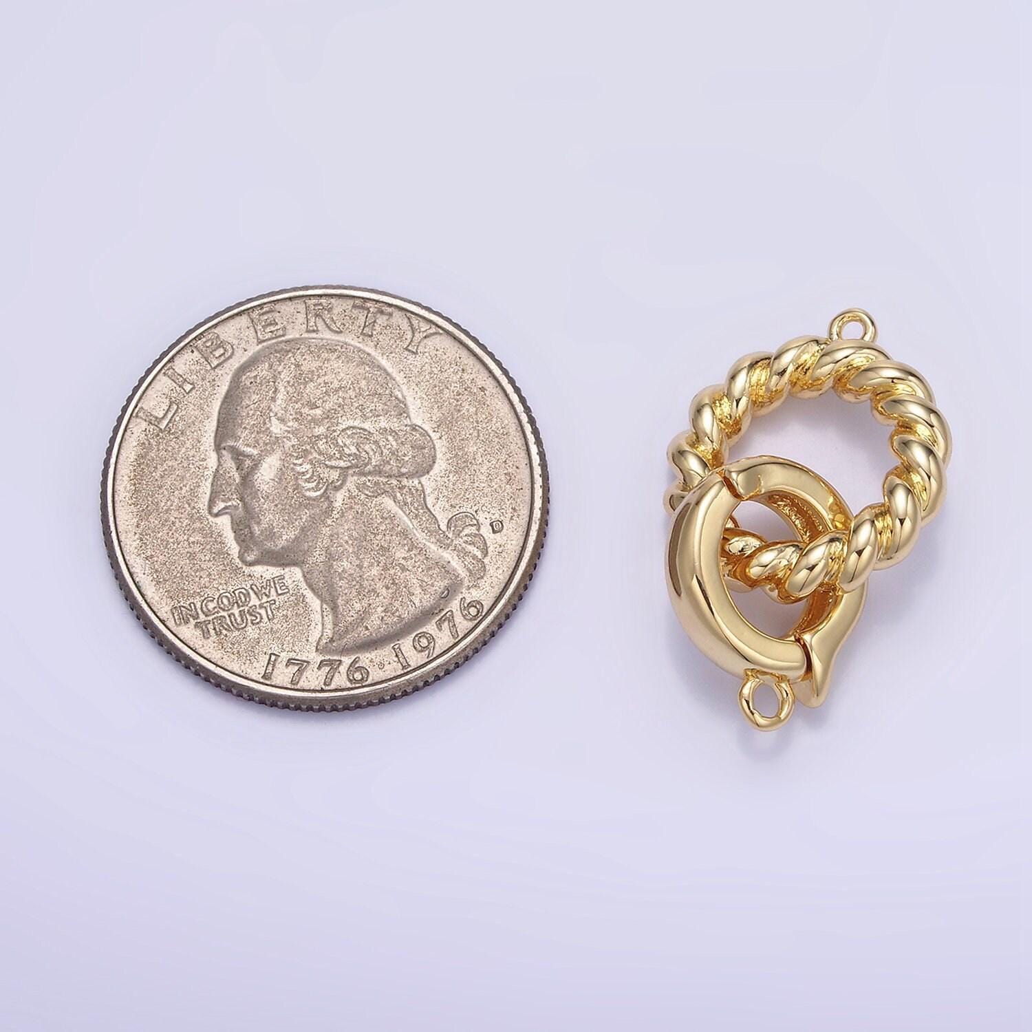 14k Gold Filled Bail Enhancer Hinged Interchangeable Pendant Bail With ...