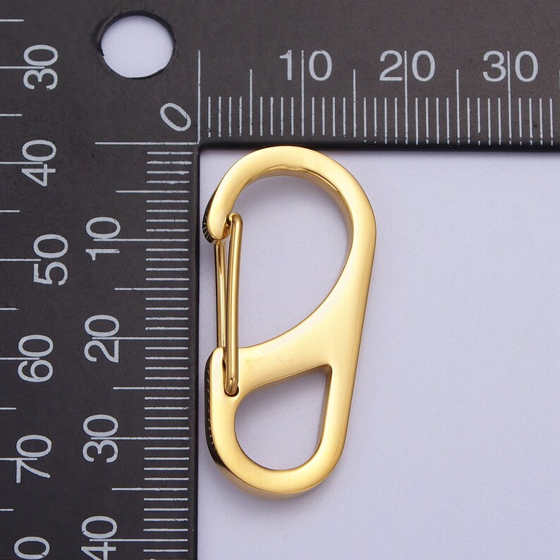 Gold Oval Spring Gate Snap Hook Stainless Steel Silver Purse - Etsy
